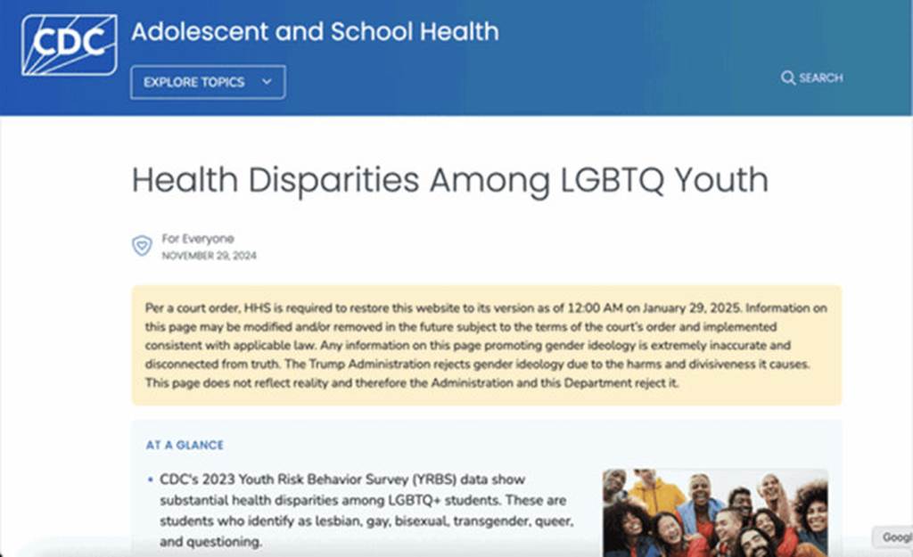 CDC Report on Health Disparities Among LGBTQ+ Youth | Chicago Public ...